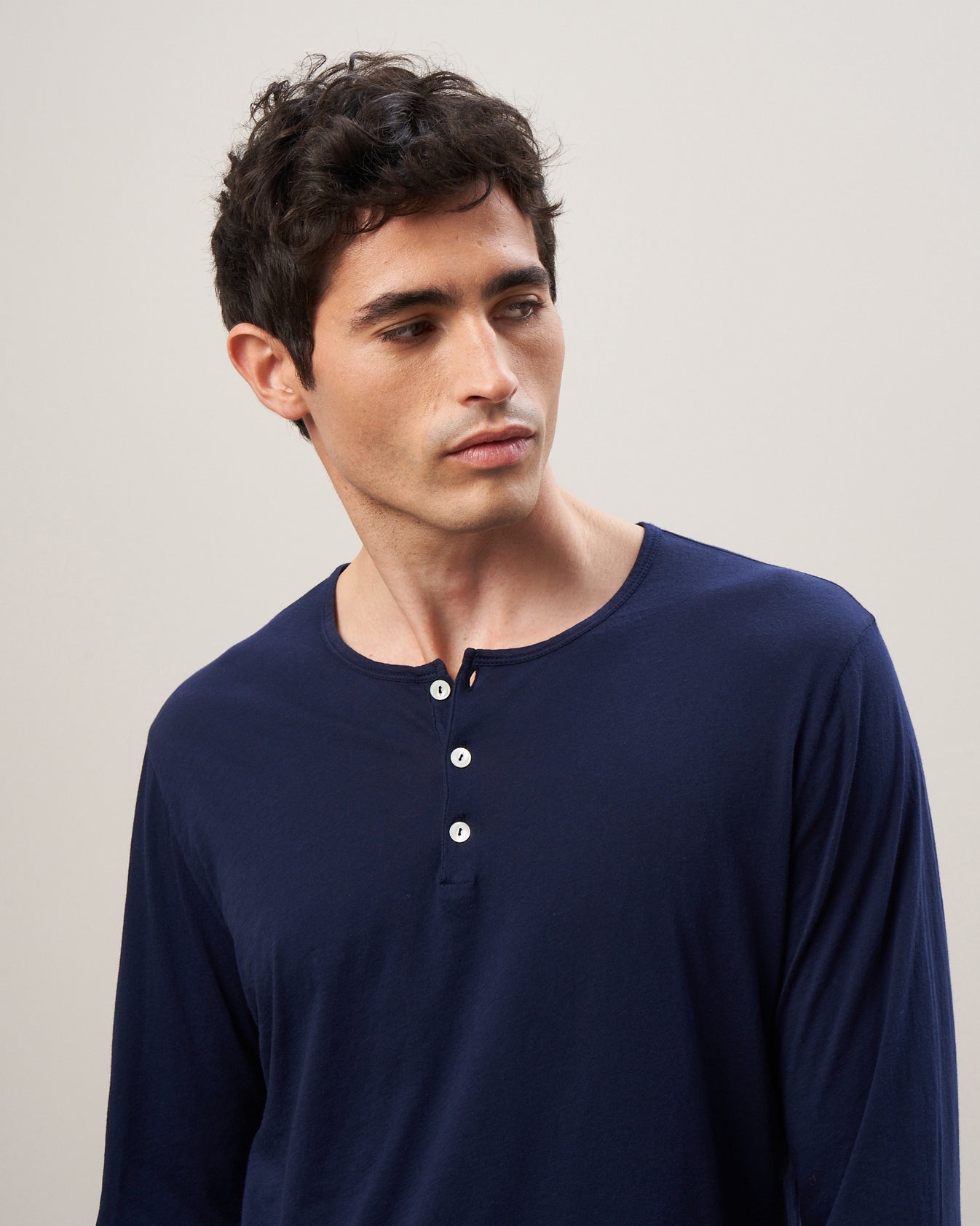 Navy cotton jersey Tee shirt - Men's Tee Shirt - Hartford