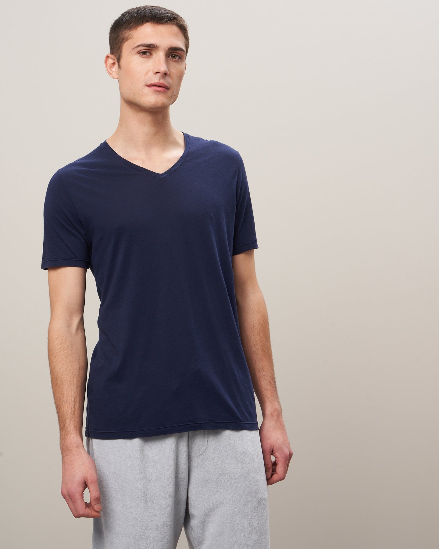 Navy cotton jersey T-shirt - Men's T-Shirt - Hartford