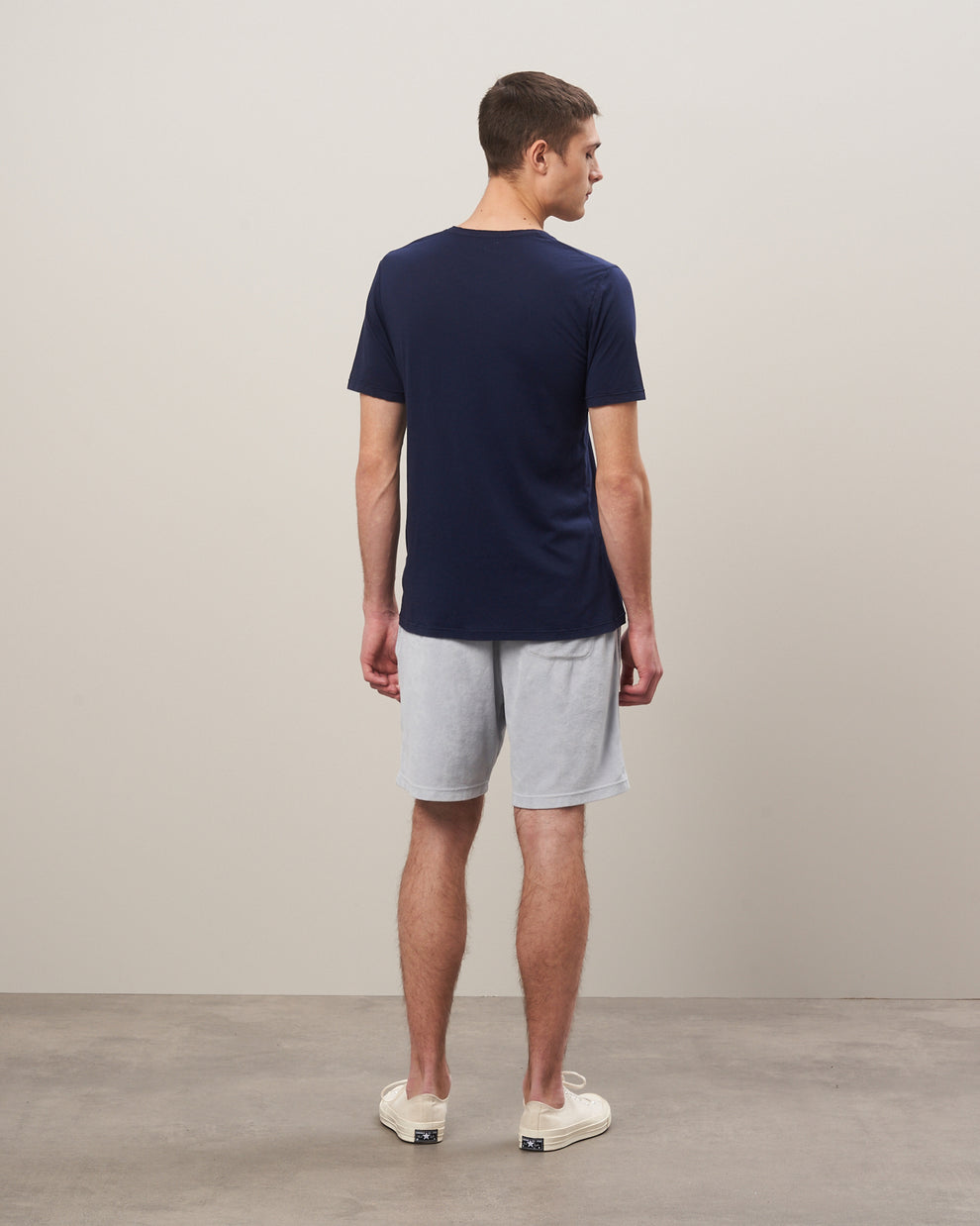 Navy cotton jersey T-shirt - Men's T-Shirt - Hartford