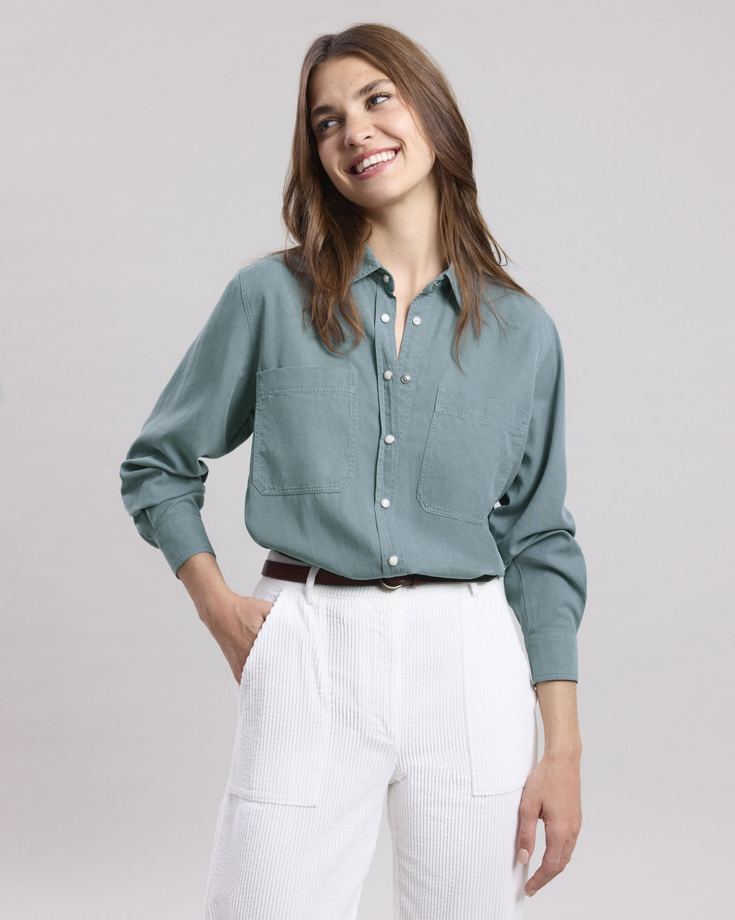 Chemises bleues pour femme, bohème chic - Hartford